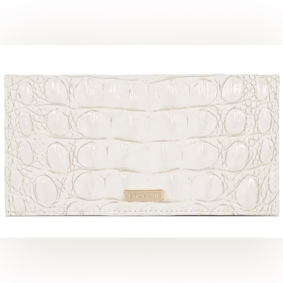 Brahmin | Bags | Nwt Brahmin Cordelia Checkbook Wallet In Coconut Milk ...